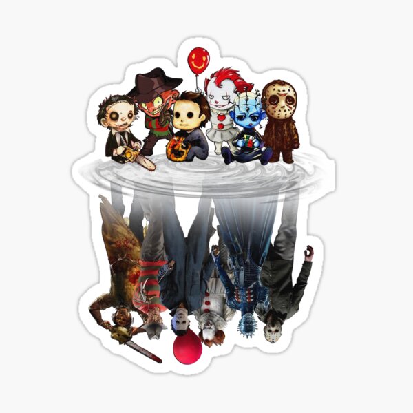 Horror Movie Characters Stickers | Redbubble