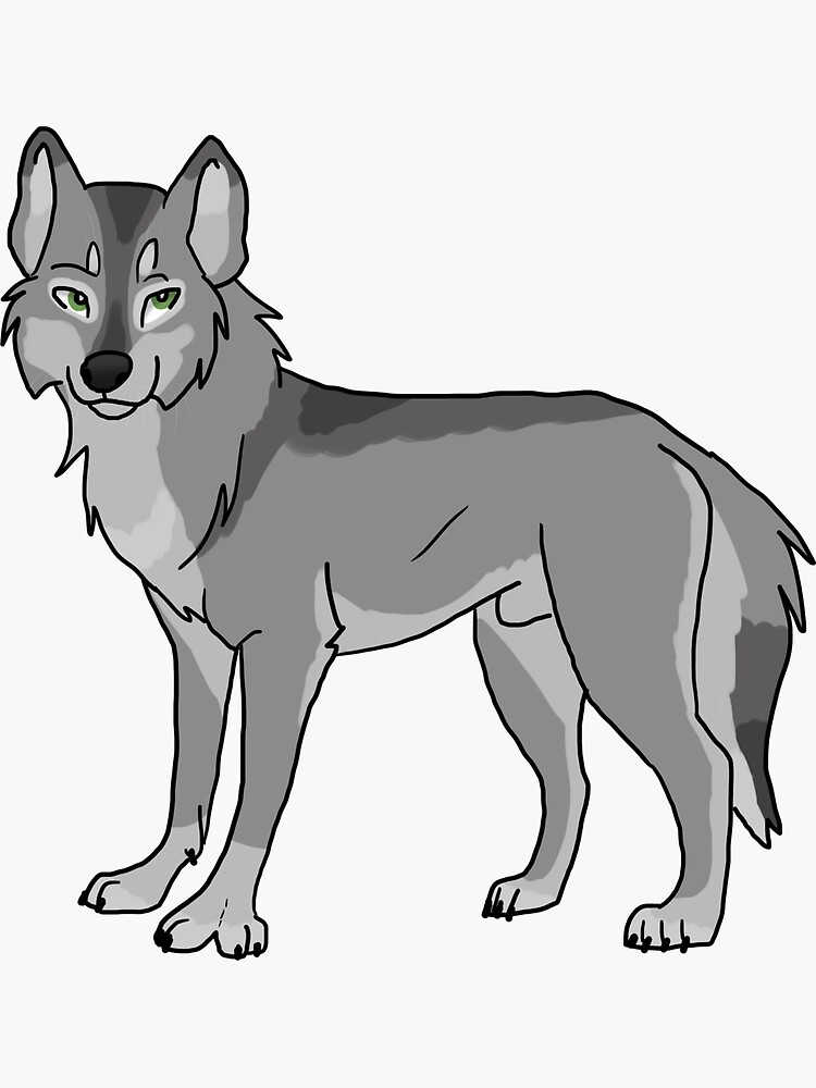 "Wolves of the Beyond: Faolan" Sticker for Sale by Skylacine | Redbubble