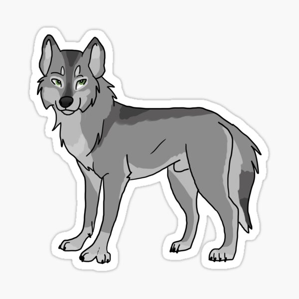"Wolves of the Beyond: Faolan" Sticker for Sale by Skylacine | Redbubble