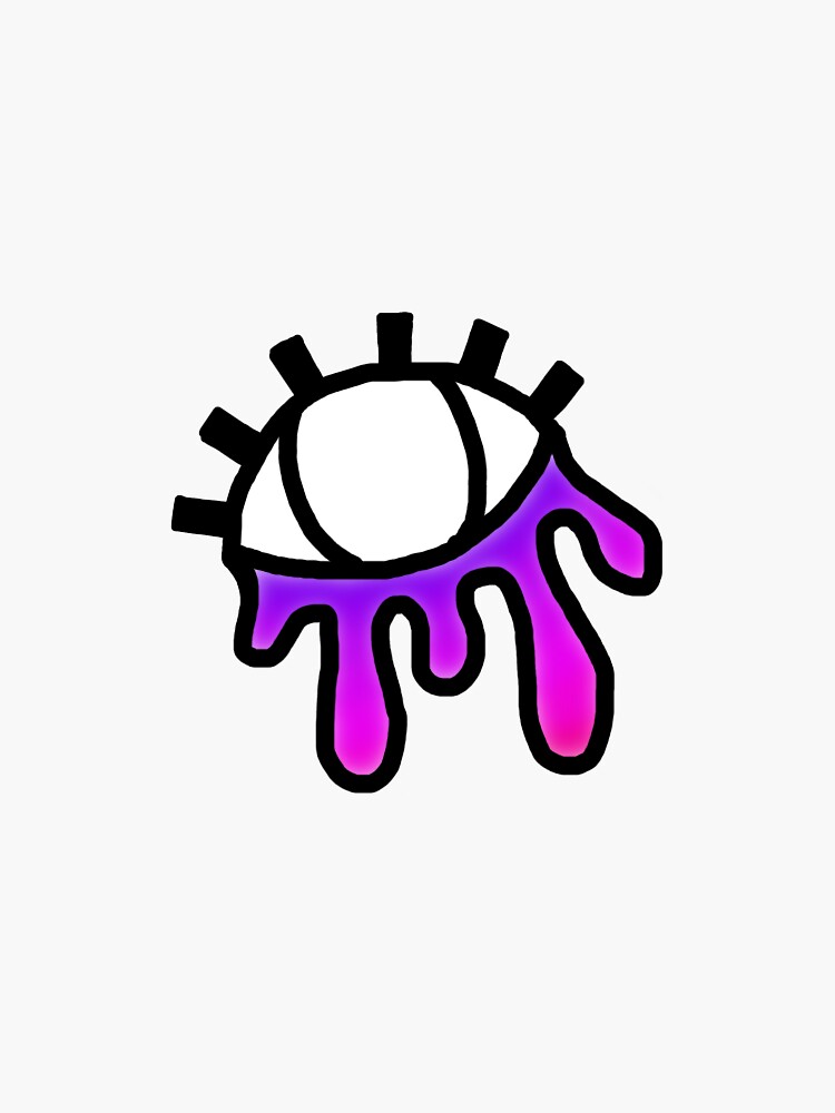 "drippy eye" Sticker by sparkleydesigns | Redbubble