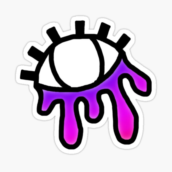 "drippy eye" Sticker by sparkleydesigns | Redbubble