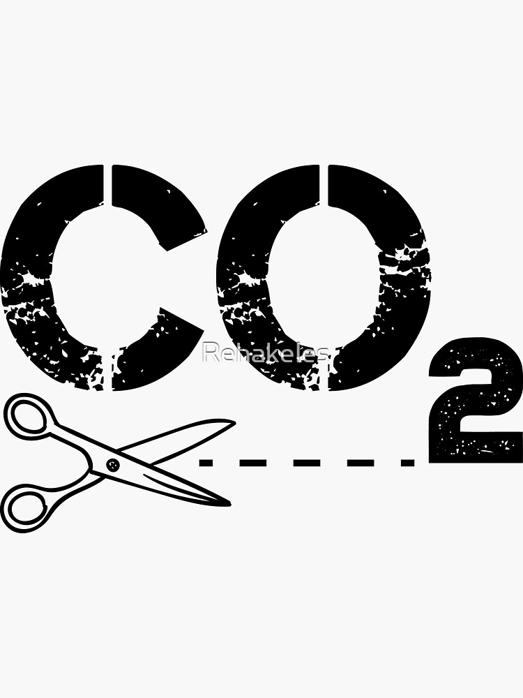 "CO2" Sticker by Rehakeles | Redbubble