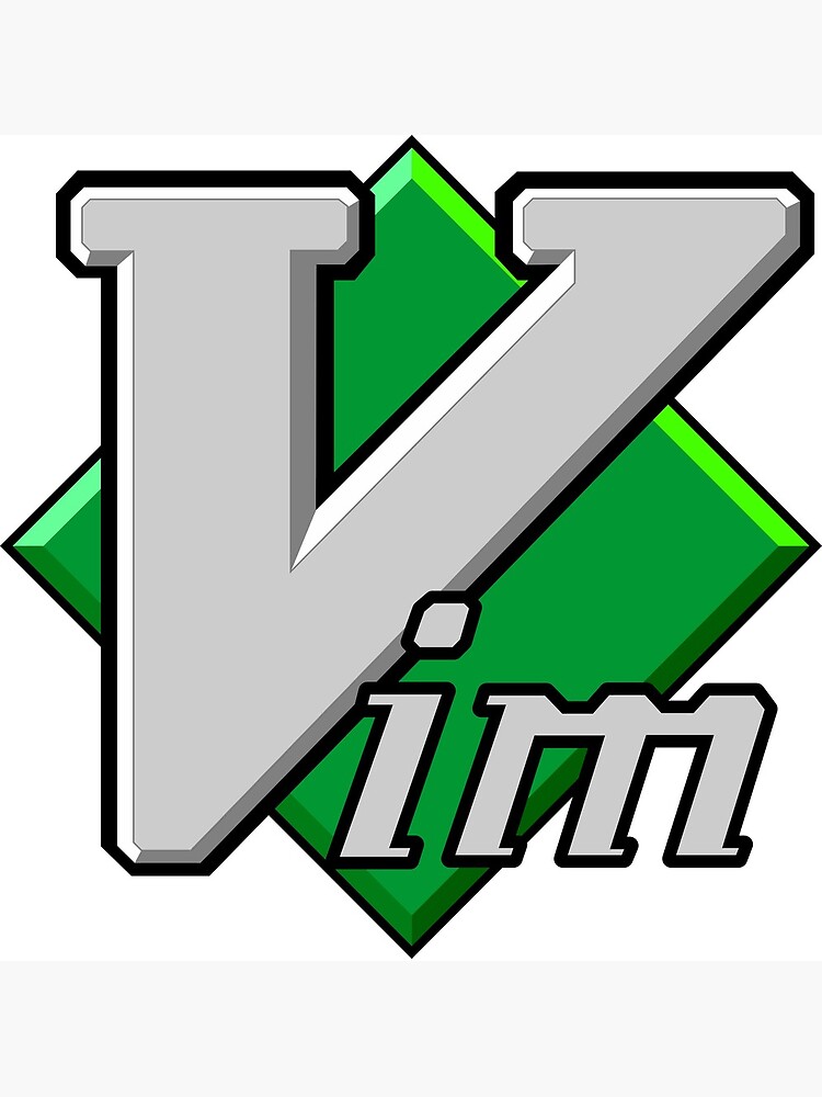 "vim linux editor logo" Metal Print for Sale by developerfriday | Redbubble