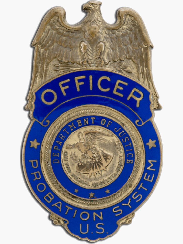 "US Probation First Badge" Sticker for Sale by USPO | Redbubble