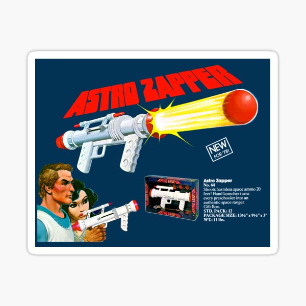"ASTRO ZAPPER ADVERT" Sticker for Sale by ThrowbackAds | Redbubble