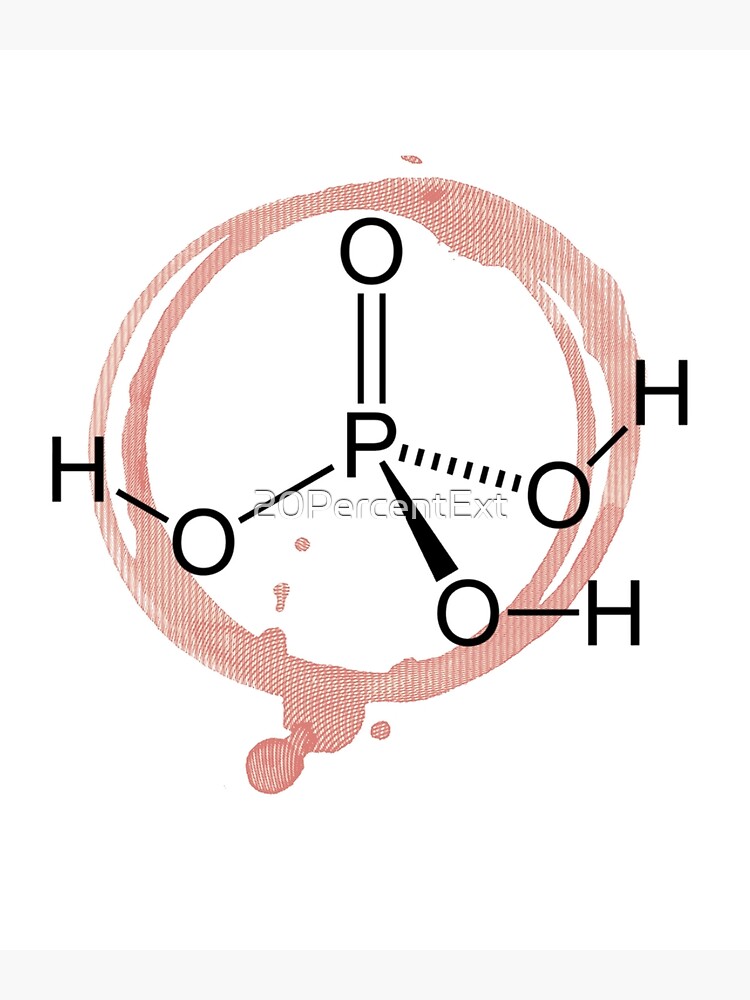 "Phosphoric Acid Coffee Stain" Poster by 20PercentExt | Redbubble