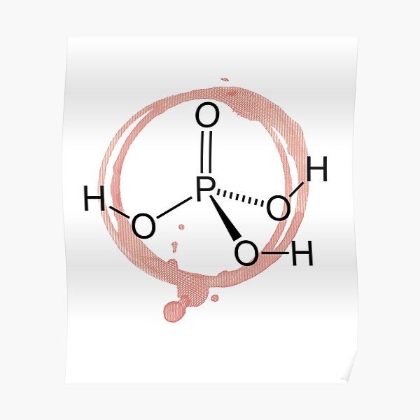 "Phosphoric Acid Coffee Stain" Poster by 20PercentExt | Redbubble