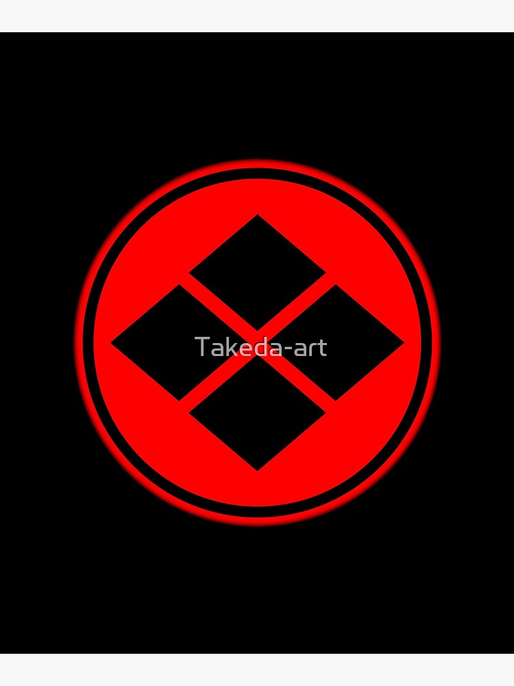 "Takeda Clan Kamon" Aufgezogener Druck von Takeda-art | Redbubble