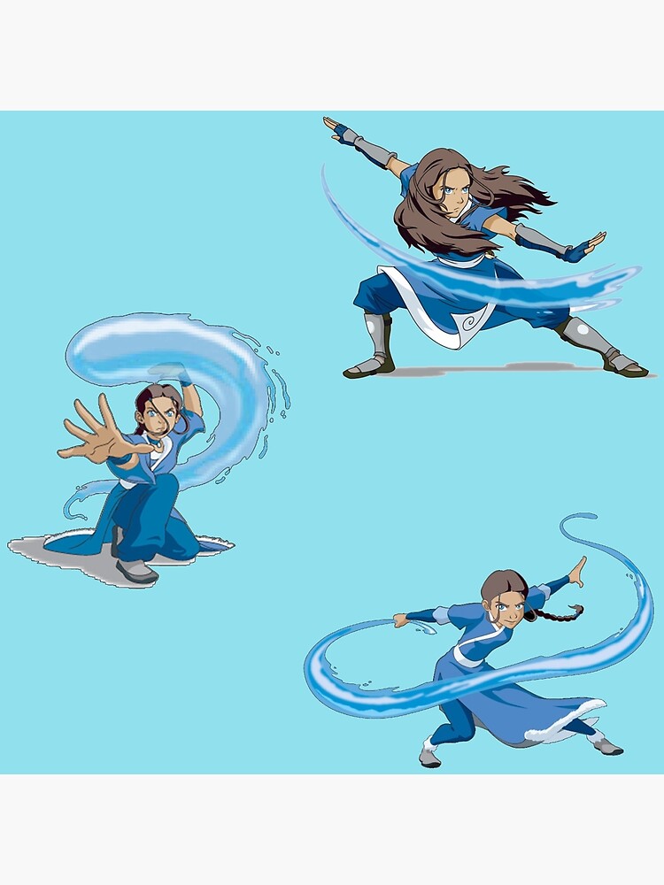 Lámina fotográfica «Avatar the Last Airbender Katara Sticker Set» de ...