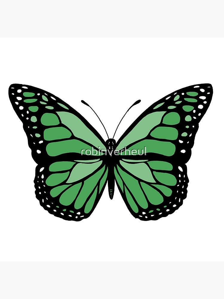 "green butterfly" Poster by robinverheul | Redbubble