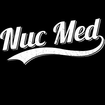 "Retro Nuc Med Tech Baseball Style design" Sticker for Sale by ...