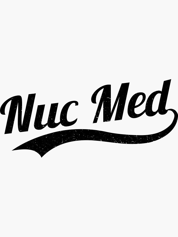 "Retro Nuc Med Tech Baseball Style design" Sticker for Sale by ...