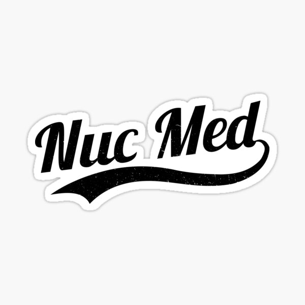 "Retro Nuc Med Tech Baseball Style design" Sticker for Sale by ...