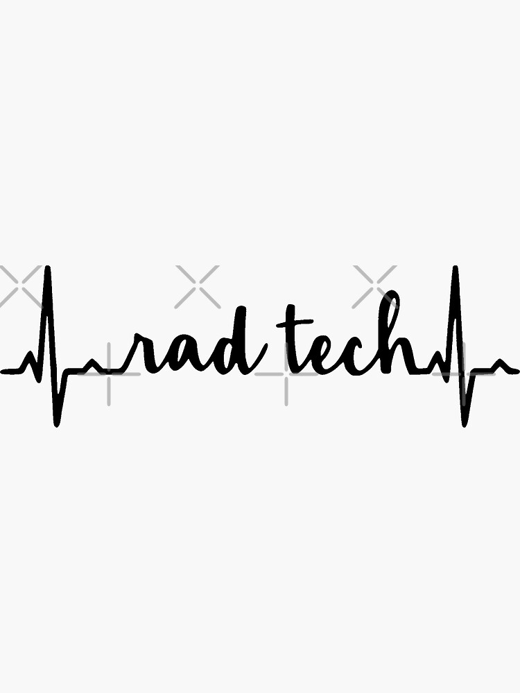 "Rad tech" Sticker for Sale by linesbylily | Redbubble