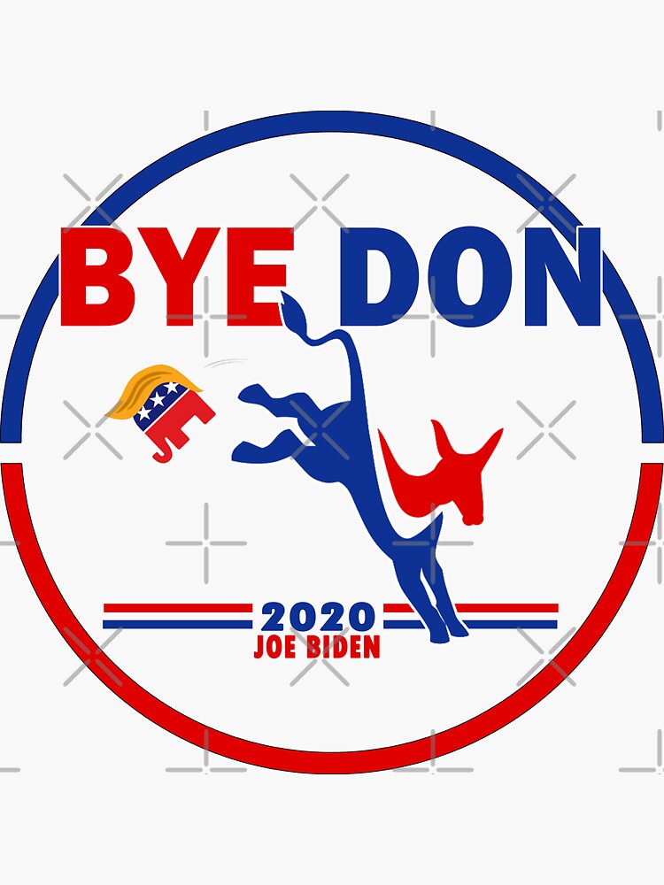 "BYE DON" Sticker by saedsr | Redbubble