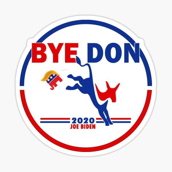 "BYE DON" Sticker by saedsr | Redbubble