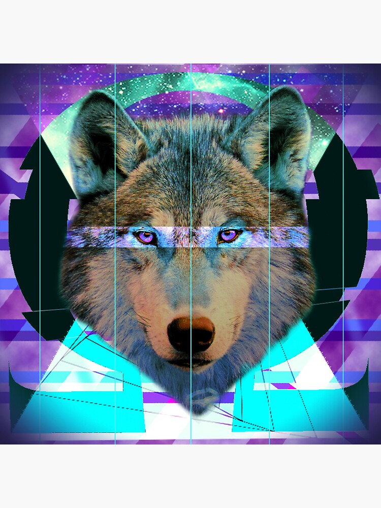 "Wolf art" Sticker by Alexandr8259 | Redbubble
