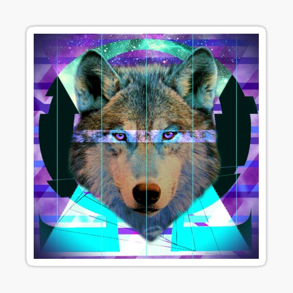 "Wolf art" Sticker by Alexandr8259 | Redbubble