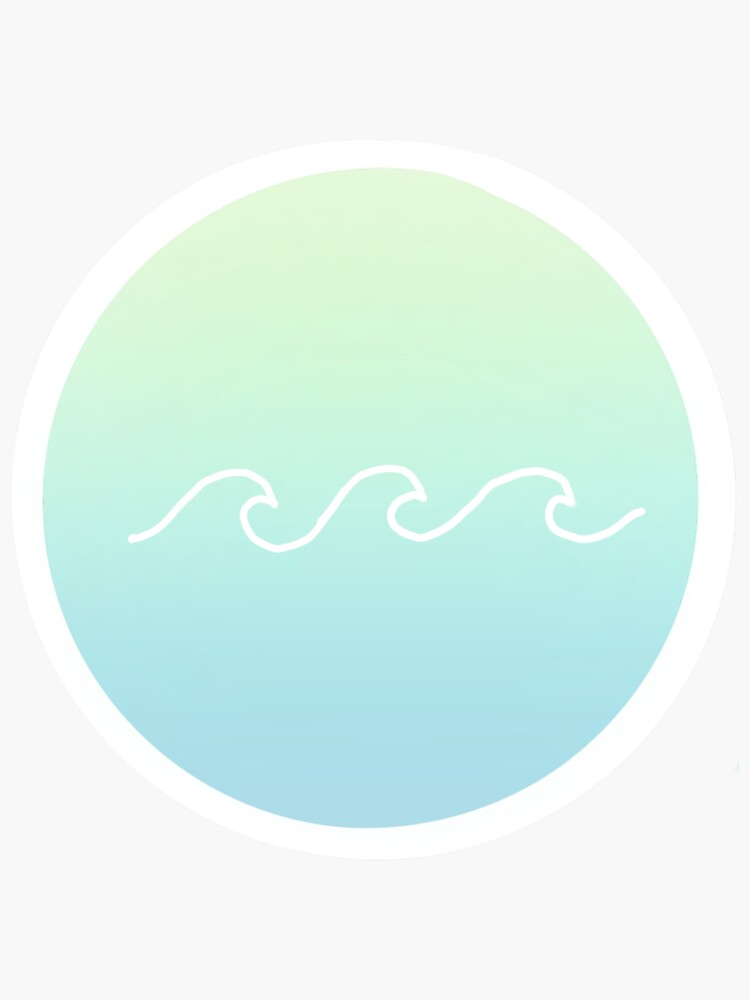 "Wavy sticker" Sticker for Sale by sunnydays264 | Redbubble