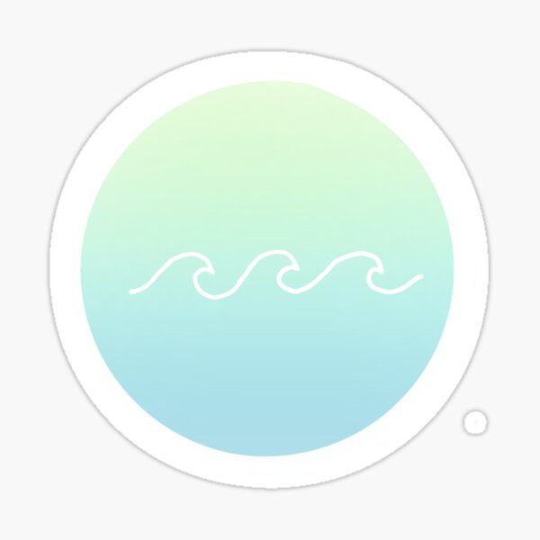 "Wavy sticker" Sticker for Sale by sunnydays264 | Redbubble