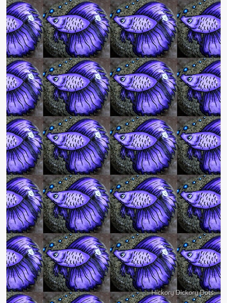 Cuaderno de espiral «Peces luchadores siameses, pintura púrpura de ...