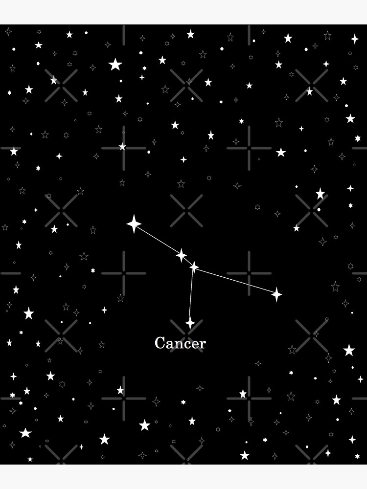 "Cancer star sign horoscope zodiac stars design" Sticker for Sale by ...