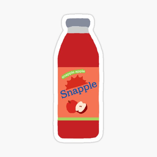 "snapple apple drawing " Sticker for Sale by ccspohr | Redbubble
