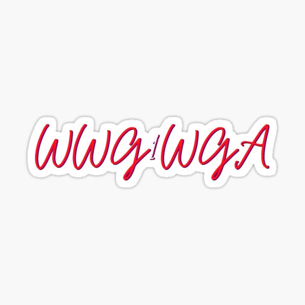 Wwg1wga Stickers | Redbubble