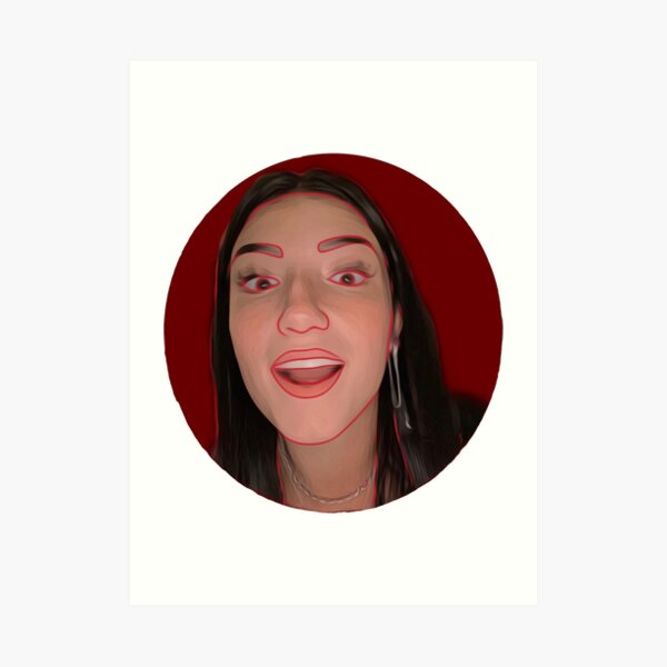 "charli d'amelio cartoon" Art Print for Sale by inci661 | Redbubble