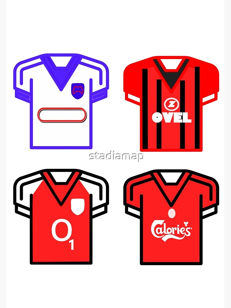 "Iconic Football Kits - Part 1 design by stadiamap" Poster for Sale by ...