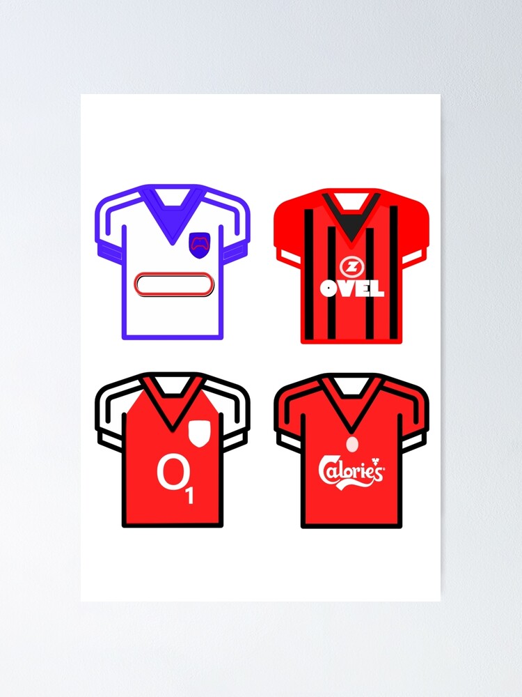 "Iconic Football Kits - Part 1 design by stadiamap" Poster for Sale by ...