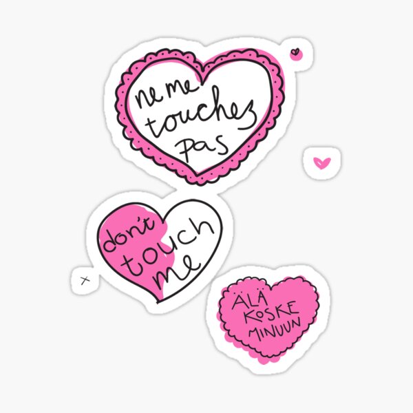 "Don't Touch Me" Sticker for Sale by NopeClub | Redbubble