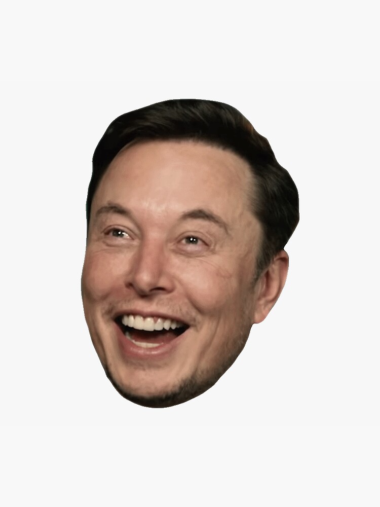 "Elon Musk Face Stickers" Sticker for Sale by linglern | Redbubble