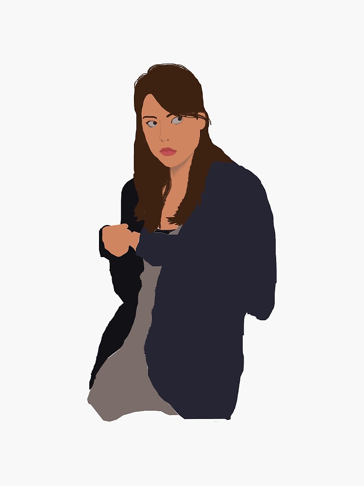 Pegatina «April Ludgate De Dibujos Animados» de abbyking22 | Redbubble