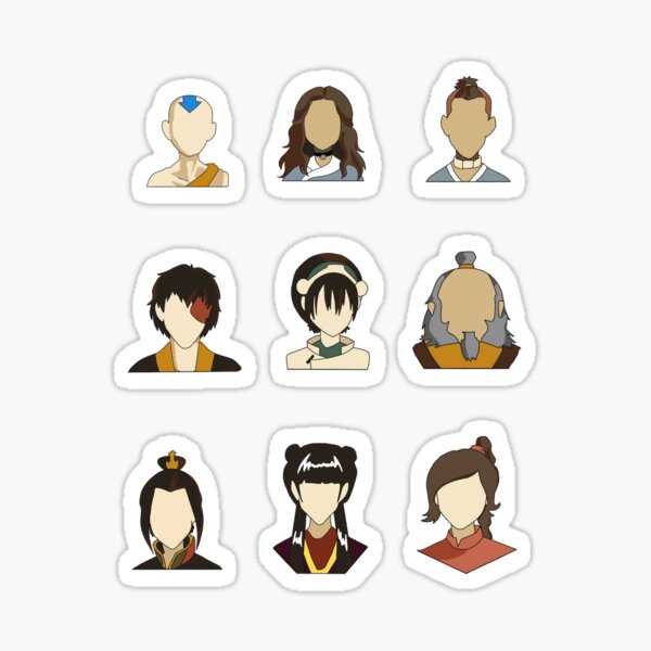 "Avatar: The Last Airbender" Sticker by ColorfulJoy | Redbubble