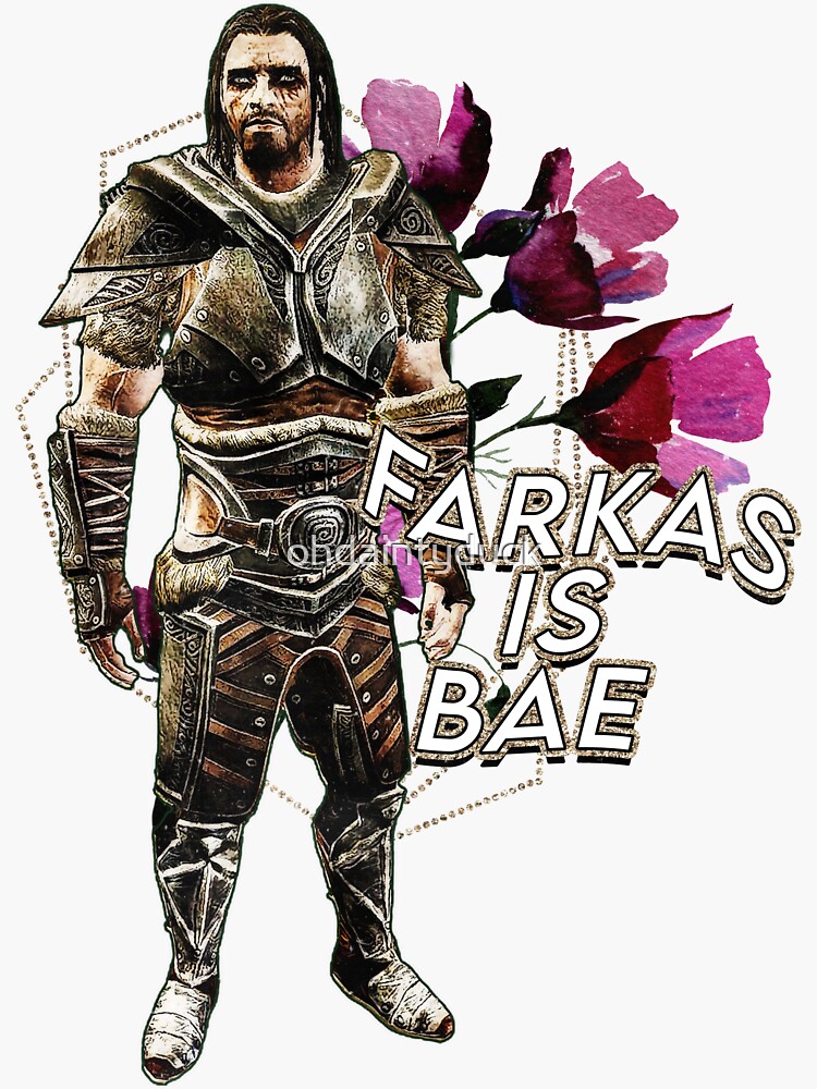 "Farkas is bae" Sticker by ohdaintyduck | Redbubble