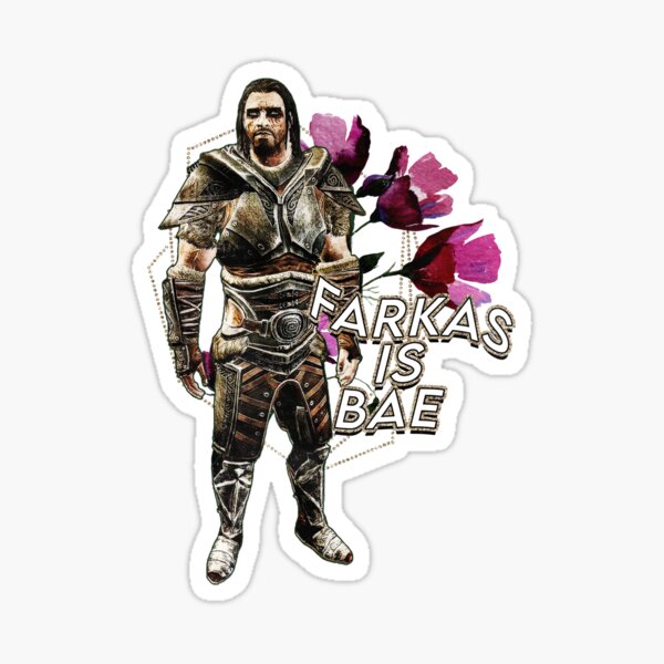 "Farkas is bae" Sticker by ohdaintyduck | Redbubble