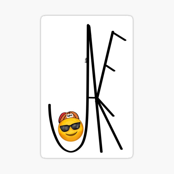 "Jake Word Name Art" Sticker for Sale by BeyondCreative | Redbubble