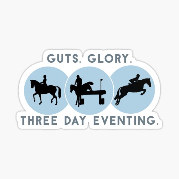 "Three Day Eventing" Sticker by ModernMerida | Redbubble