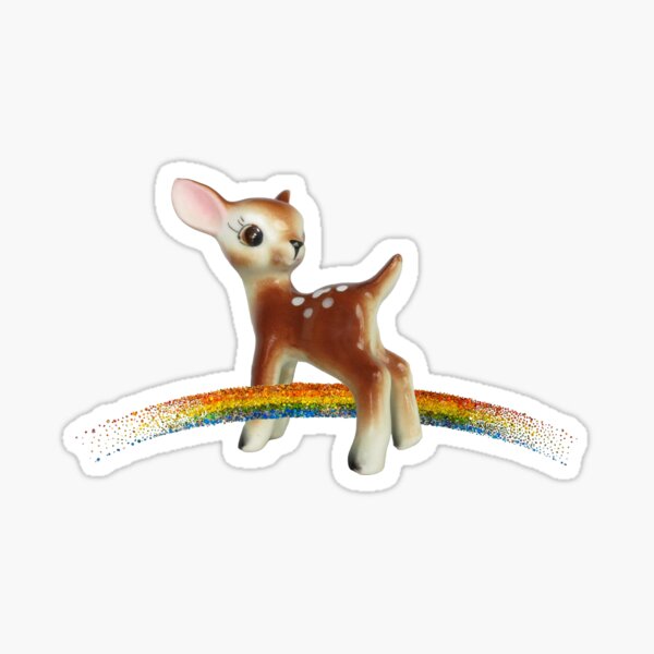 "Bambi rainbow" Sticker for Sale by sarabengtsson | Redbubble