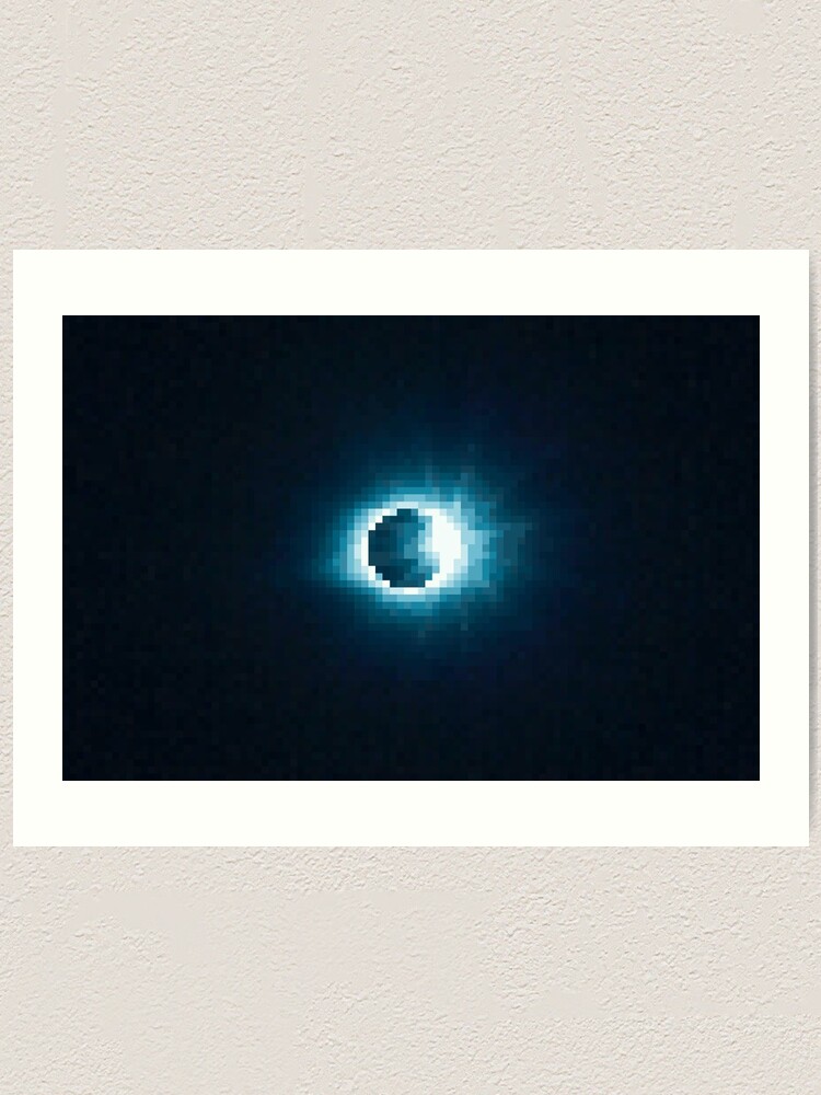 "Pixel Art Eclipse Astronomy Illustration" Art Print for Sale by yisela ...