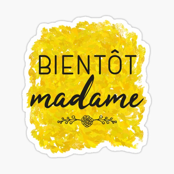 "Evjf madam" Sticker for Sale by Catcrea | Redbubble