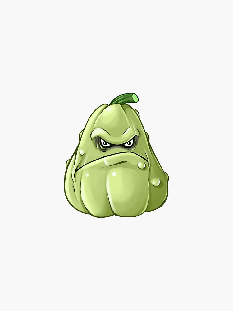 "Squash from Plants Vs. Zombies" Sticker for Sale by Daniel Shoe ...
