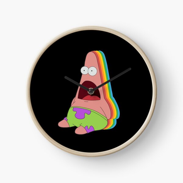Shocked Patrick Clocks | Redbubble