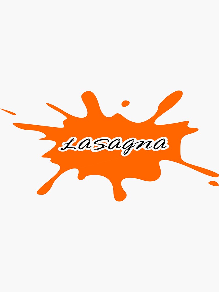 "Lasagna" Sticker for Sale by Cdthernandez | Redbubble