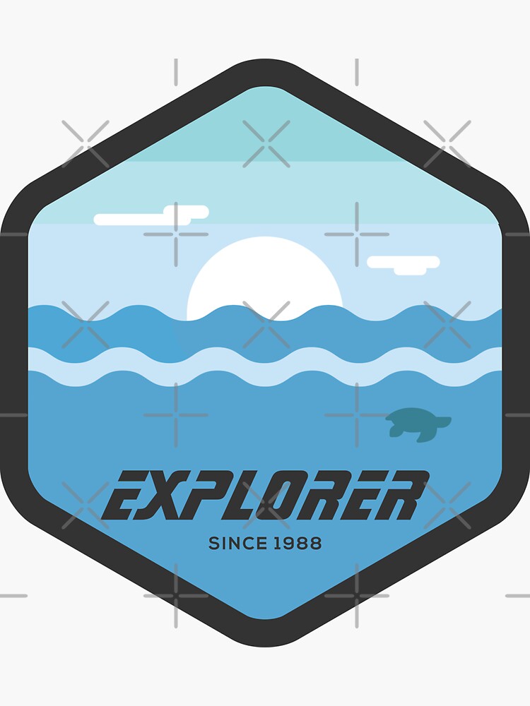 Pegatina «Explorador de los mares | Explorer sticker 02» de ...