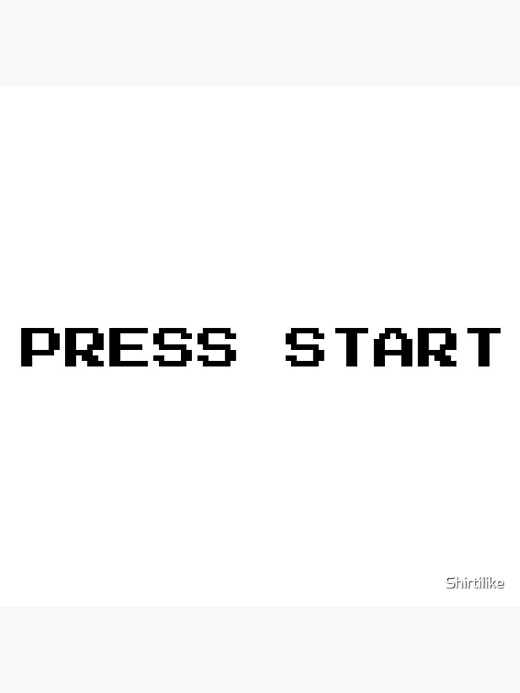 "Press Start Computer Console Design 8bit 16bit Pixel Retro Sticker ...