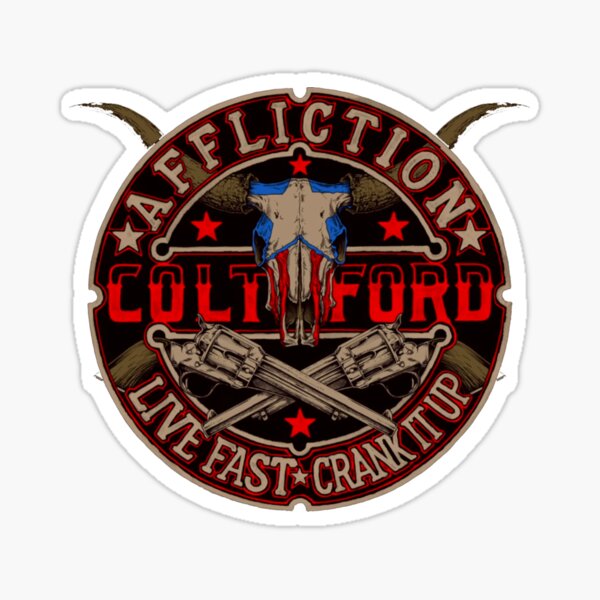 "affliction" Sticker by Haighad | Redbubble