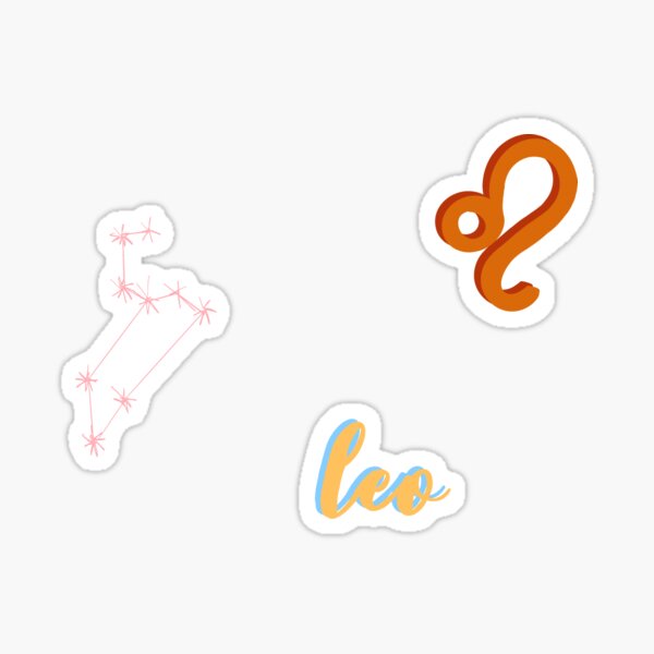 "Leo zodiac sign " Sticker for Sale by shainamgn | Redbubble
