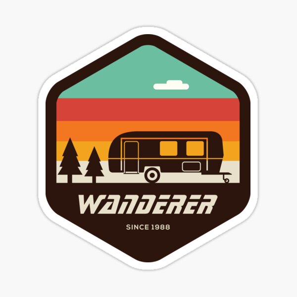 "That camping life | Wanderer sticker 02" Sticker for Sale by ...